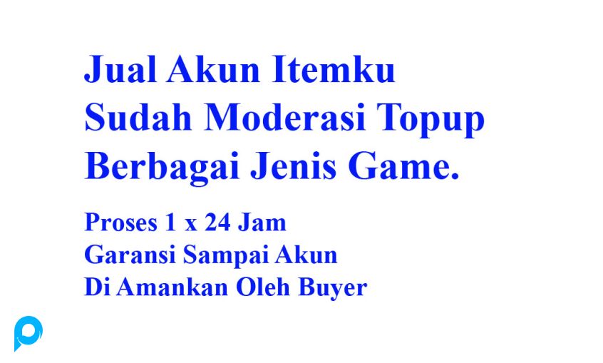 Jual Akun Seller Itemku Moderasi TOPUP Legal Murah, Bisa Jualan Semua ...