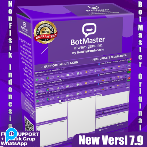 Jual [UPDATED] BotMaster NEW WhatsApp Sender Original Version Full ...