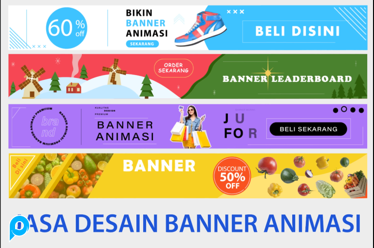 Jual Jasa Desain Banner Animasi Leaderboard - P-Store.Net