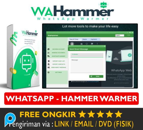 Jual Software WhatsApp Hammer WA Hammer WA Warmer Aplikasi Pemanas ...