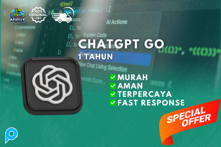 Jual Chat GPT Go 1 Tahun Private Full Access - P-Store.Net