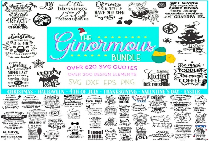 Jual 600 Design Quotes Bundle dalam Format SVG, EPS dan PNG - P-Store.Net
