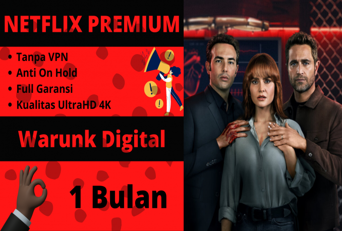 Jual HOT PROMO NETFLIX PREMIUM 1 BULAN (FULL GARANSI) - P-Store.Net